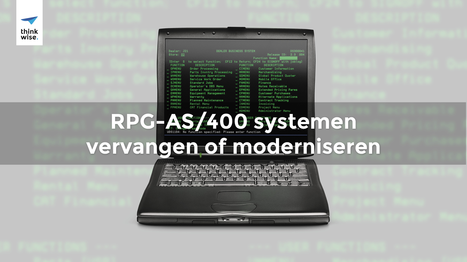 RPG-AS/400 systemen vervangen of moderniseren
